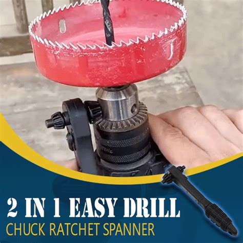 2 In 1 Easy Drill Chuck Ratchet Spanner Artzy Merch