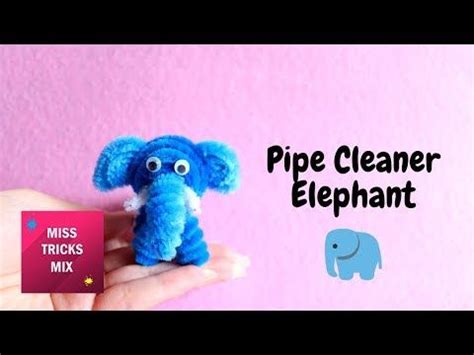 Easy Pipe Cleaner Elephant Diy Tutorial Pipe Cleaner Crafts Pipe