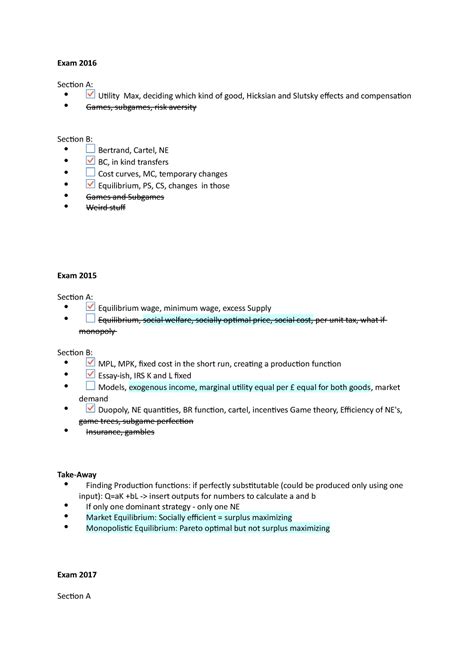 Past Exam Analysis Exam 2016 Section A Utility Max Deciding Which Kind Of Good Hicksian And