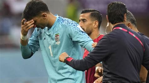 Watch Iran Goalkeeper Alireza Beiranvand Suffers Scary Injury In Fifa