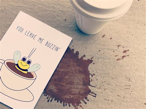 Buzzin Coffee Card You Leave My Buzzing Digital Etsy