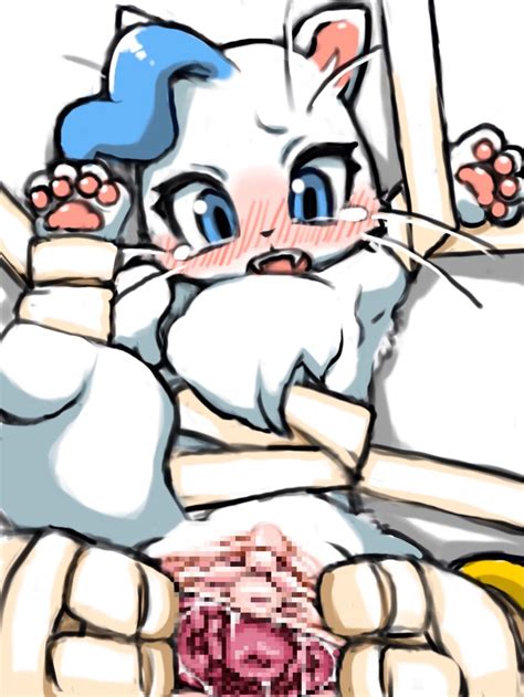 Rule 34 A Cat Is Fine Too Blue Eyes Blush Bodily Fluids Bound Capcom