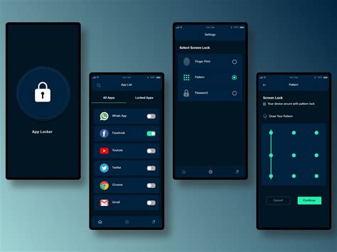 Three Smartphones With Different App Icons Displayed On Them One Is