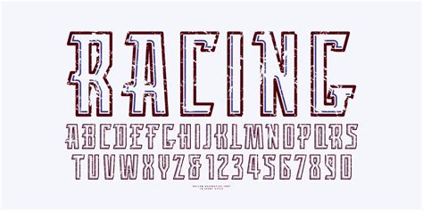 Technology Universal Font Geometric Sport Vector Image