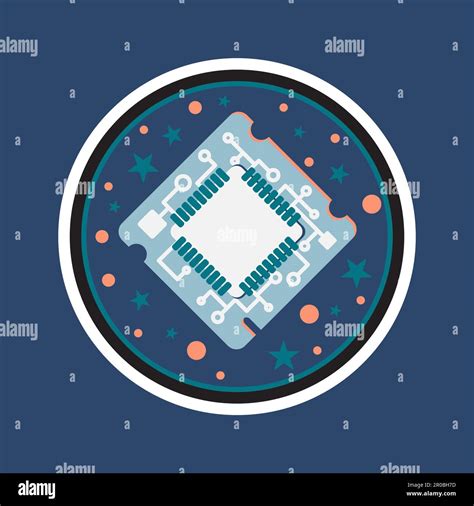Computer Processor Chip Symbol Of Programmer Hard Work System