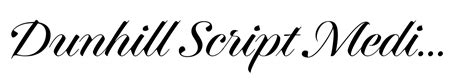 dunhill script font webfont and desktop myfonts