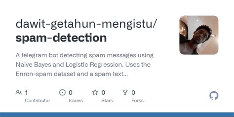 github dawit getahun mengistu spam detection a telegram bot