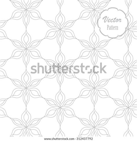 Geometric Pattern Repeating Linear Abstract Flower Stock Vector Royalty Free 312437792