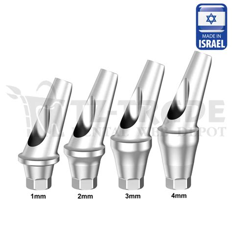 Buy Angled 25 Deg Shoulder Titanium Abutment 1 4mm Osstem Regular