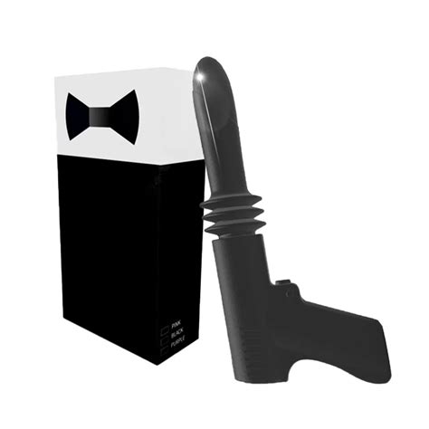 Gun Dildo Vibrador recarregável Vai e Vem em formato Pistola Tulipa Sex Shop Loja Sexy Shop