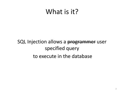 Sql Injection attacks and prevention | PPTX