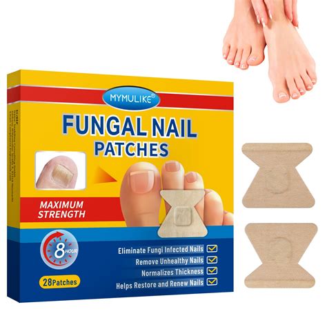 Mymulike Fungal Nail Patches 28 Count Nail Patches Nail Repair For