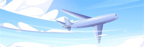 3d Plane Flight In Sky Air Realistic Travel Jet Vector Image