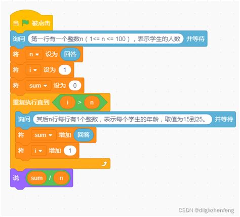 1 5编程基础之循环控制 01 求平均年龄 循环基础 平均年龄 csdn博客