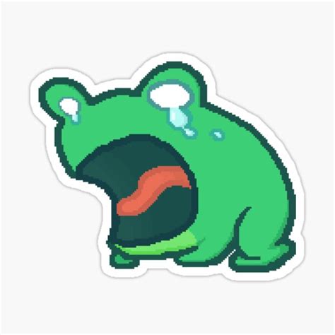 Existential Crisis Frog Sticker For Sale By Ukbv Redbubble