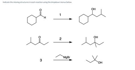 Solved H3c−mgbr Mgbr A B C D E F G H I J Structure 1
