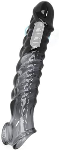Sooday Vibrating Dildo Sleeve Huge Penis Sleeve With Bullet