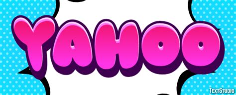 Yahoo Efecto De Texto Y Diseño De Logotipos Tendencia