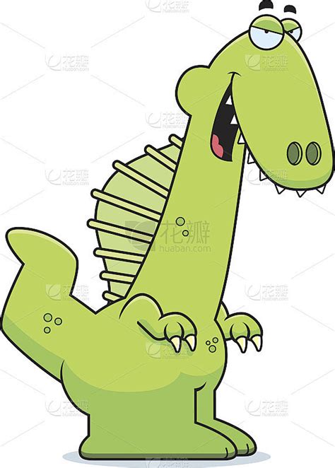 狡猾的卡通棘龙