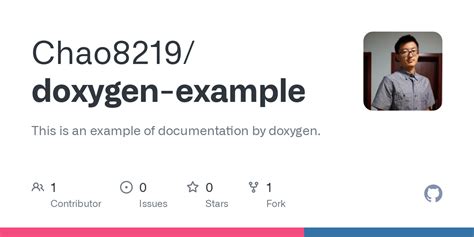 GitHub Chao Doxygen Example This Is An Example Of Documentation By Doxygen