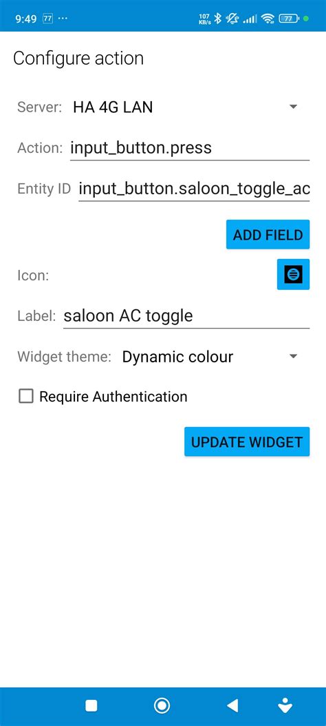 Input Button Press Not Working From Android Widget On Xiaomi 14 Home Assistant Companion For