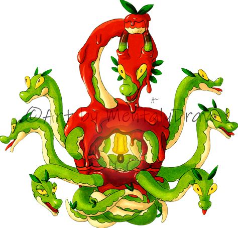 Fakemon Mega Hydrapplepomdorochi By Mentalydraw On Deviantart
