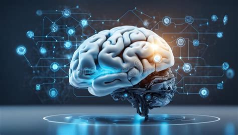 Quantum Computing With Artificial Intelligence Stock Illustration