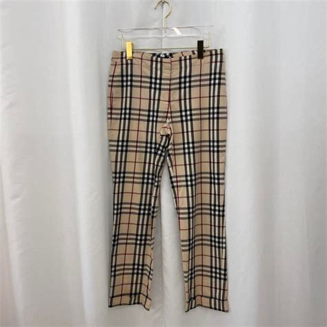 버버리 런던 노바체크 코튼 스판 팬츠 Uk6 25 6in 헬로마켓