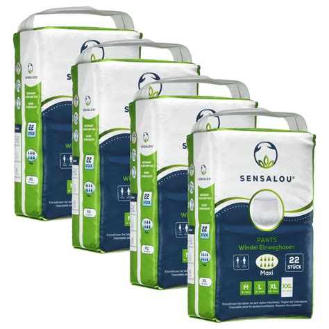 Sensalou Windel Pants Für Erwachsene Maxi Größe Xxl Windelhosen Inkontinenzhose 88 St 4x22 St