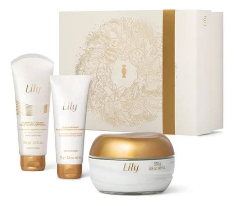 Kit Presente Lily Acetinado O Boticário Tradicional Original Frete Grátis