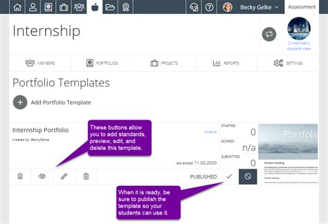 Creating Portfolio Templates Foliotek Presentation Help