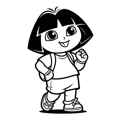 Kaşif Dora 5 Boyama Sayfası Boyama Online