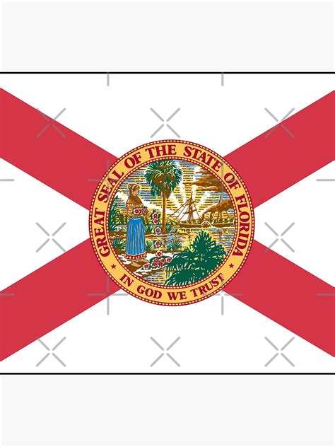 Great Seal Of The State Of Florida T Shirt Sticker By Tiaknight