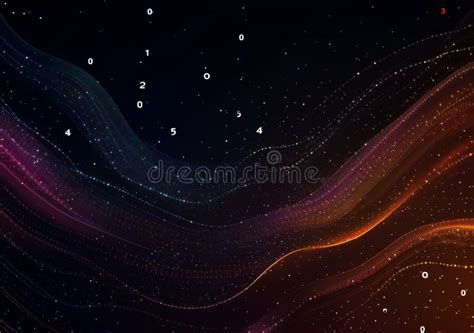 A Geometric Data Connection An Abstract Technology Background An Illustration In 3d Stock