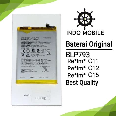Jual Battery Baterai Blp793 Blp 793 Realme C11 Original Shopee Indonesia