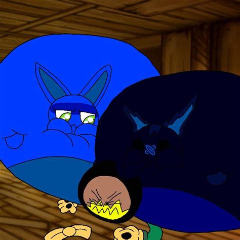 Copper And Bloon Squishing Alex Under Their Bodies By Alexmonette On