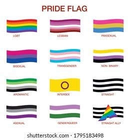 Lgbtq Pride Vector Flags Set Lgbt Stock Vector Royalty Free