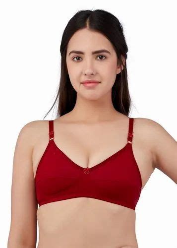 Plain Cotton Red Padded Bra At ₹ 220piece In Mumbai Id 20602002473