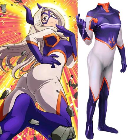 My Hero Academiaia Mt Lady Cosplay Costume Zentai Outfits Uniform Jump