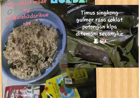 Resep Timus Singkong Gulmer Rasa Coklat Dgn Potongan Kelapa Muda 1juta Resep Masakan~nahzila