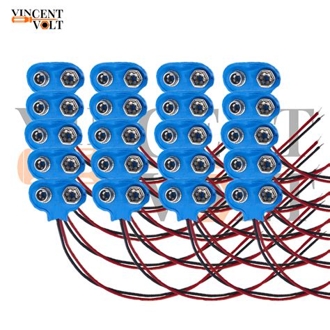9 Volt Battery Connector Pack Of 20 Vincentvolt