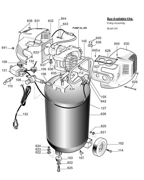 Husky Air Compressor Parts 60 Gallon Tanks