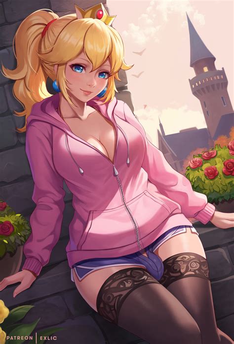 Exlic Princess Peach Mario Series Nintendo Super Mario Bros 1 Highres 1futa Alternate
