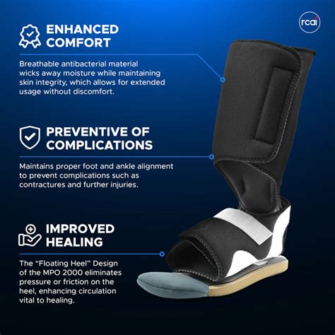 Rcai Mpo 2000® Advanced Orthopedic Splint For Foot Drop And Recovery Restorative Care Of