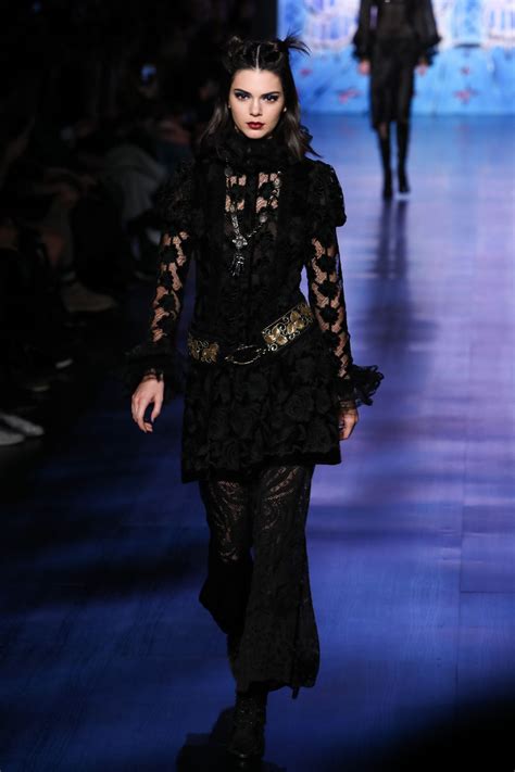 Kendall Jenner Supermodel Runway Walk Anna Sui Fashion Show In Nyc 2