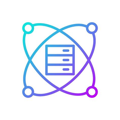 Scientific Data Mining Gradient Linear Vector Icon Dataset Of Researching Works Virtual Server