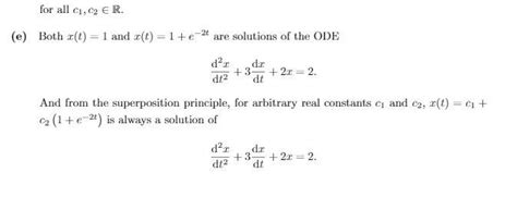 Solved Problem Matrix ODEs And Superposition Chegg