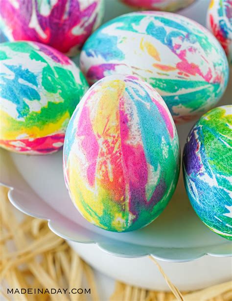 Colorful Tie Dye Easter Eggs