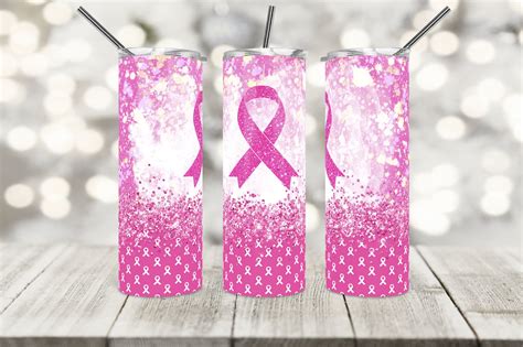 Breast Cancer Awareness Tumbler 20 Oz Graphic By Jamsafariart
