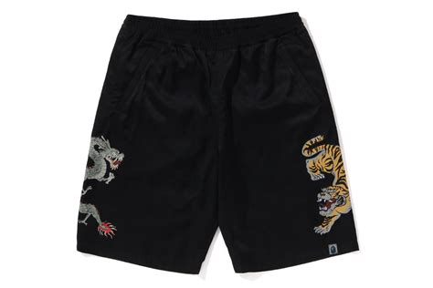 Japanese Motif Shorts Mens